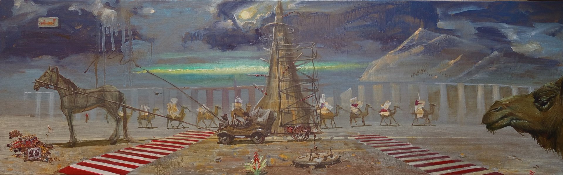 The Silk Road: Echoes of Ancient Trade Painting by Serhiy Roy