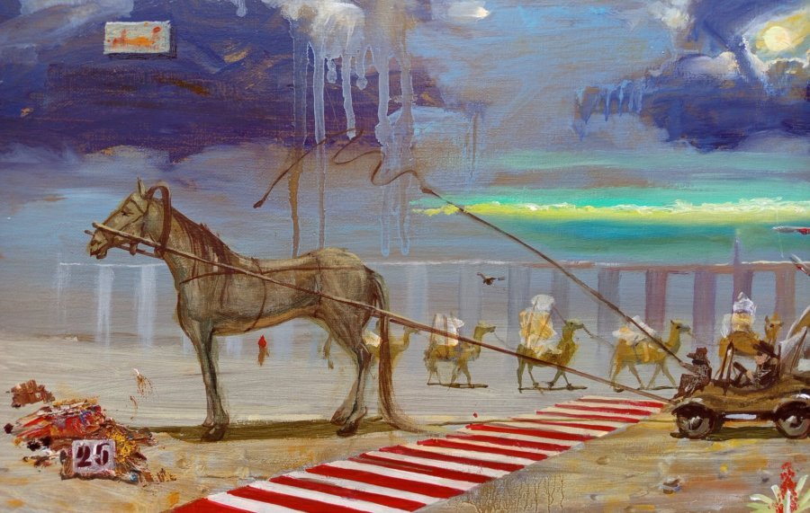 The Silk Road: Echoes of Ancient Trade Painting by Serhiy Roy