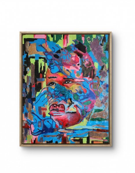 The Silent Observer No.1 Painting by Ovwede Efe Art