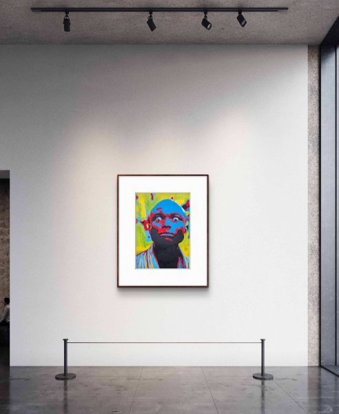 The Silent Observer No.2 Painting by Ovwede Efe Art