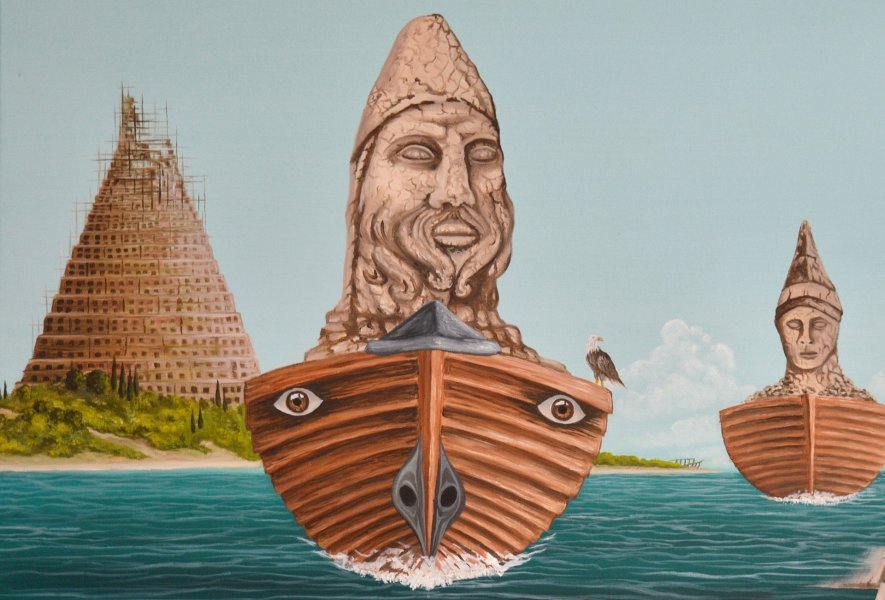 NIMROD Painting by Beklan Kizilcay - Jose Art Gallery