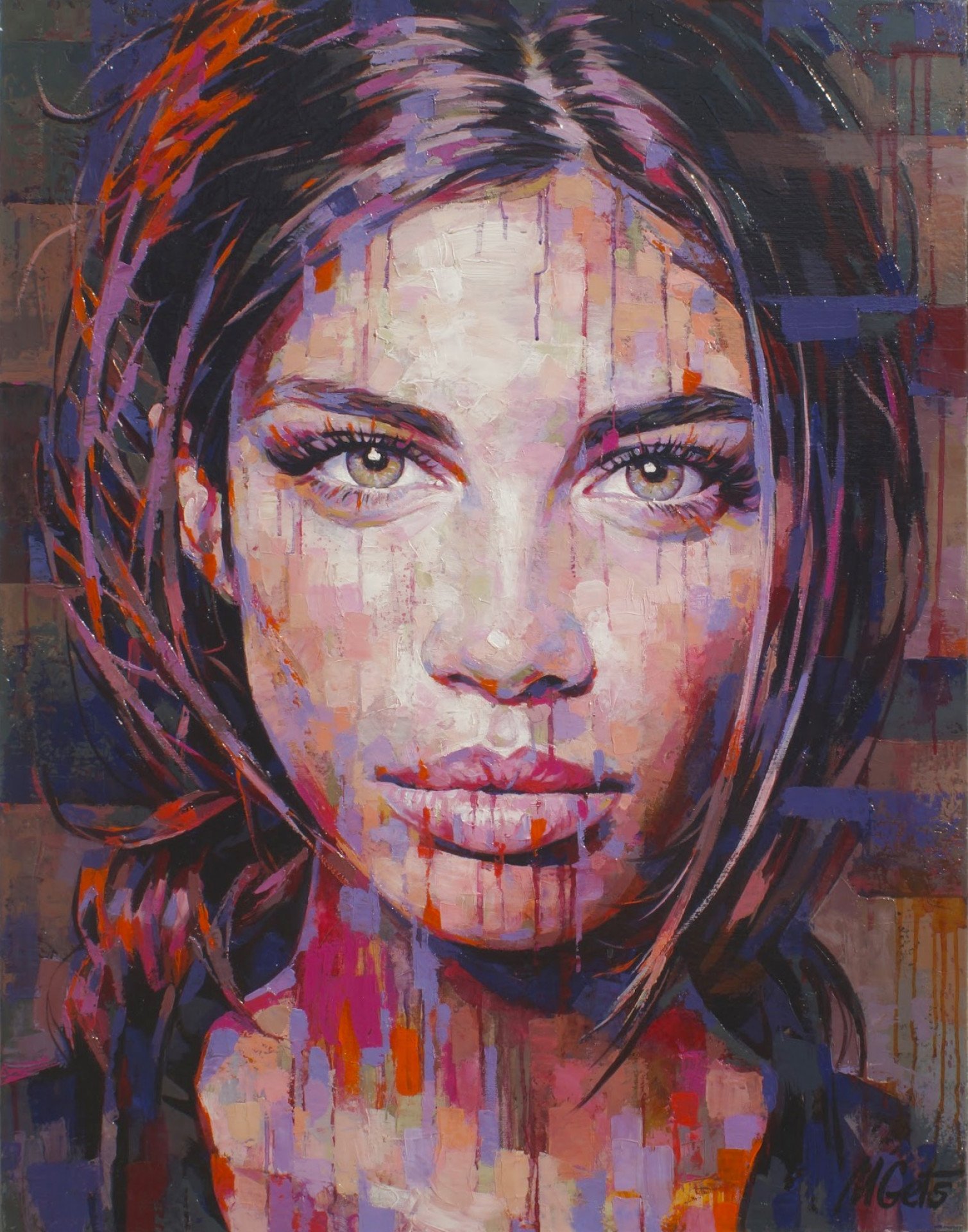 Cara Drawing - Mihail Gec - Jose Art Gallery