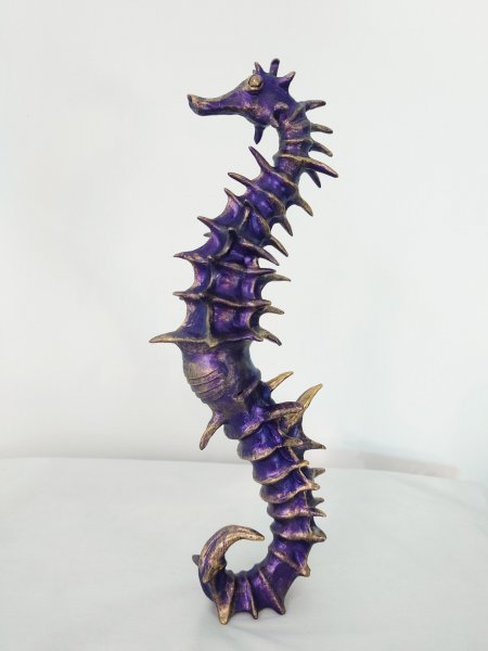 Seahorse Magic Realism Sculpture Painting by Max Sculpt