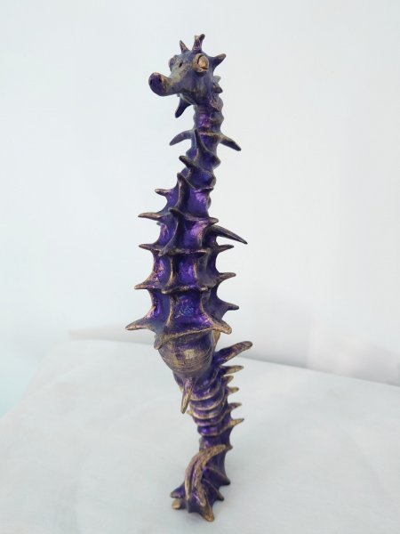 Seahorse Magic Realism Sculpture Painting by Max Sculpt