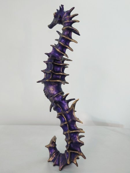 Seahorse Magic Realism Sculpture Painting by Max Sculpt
