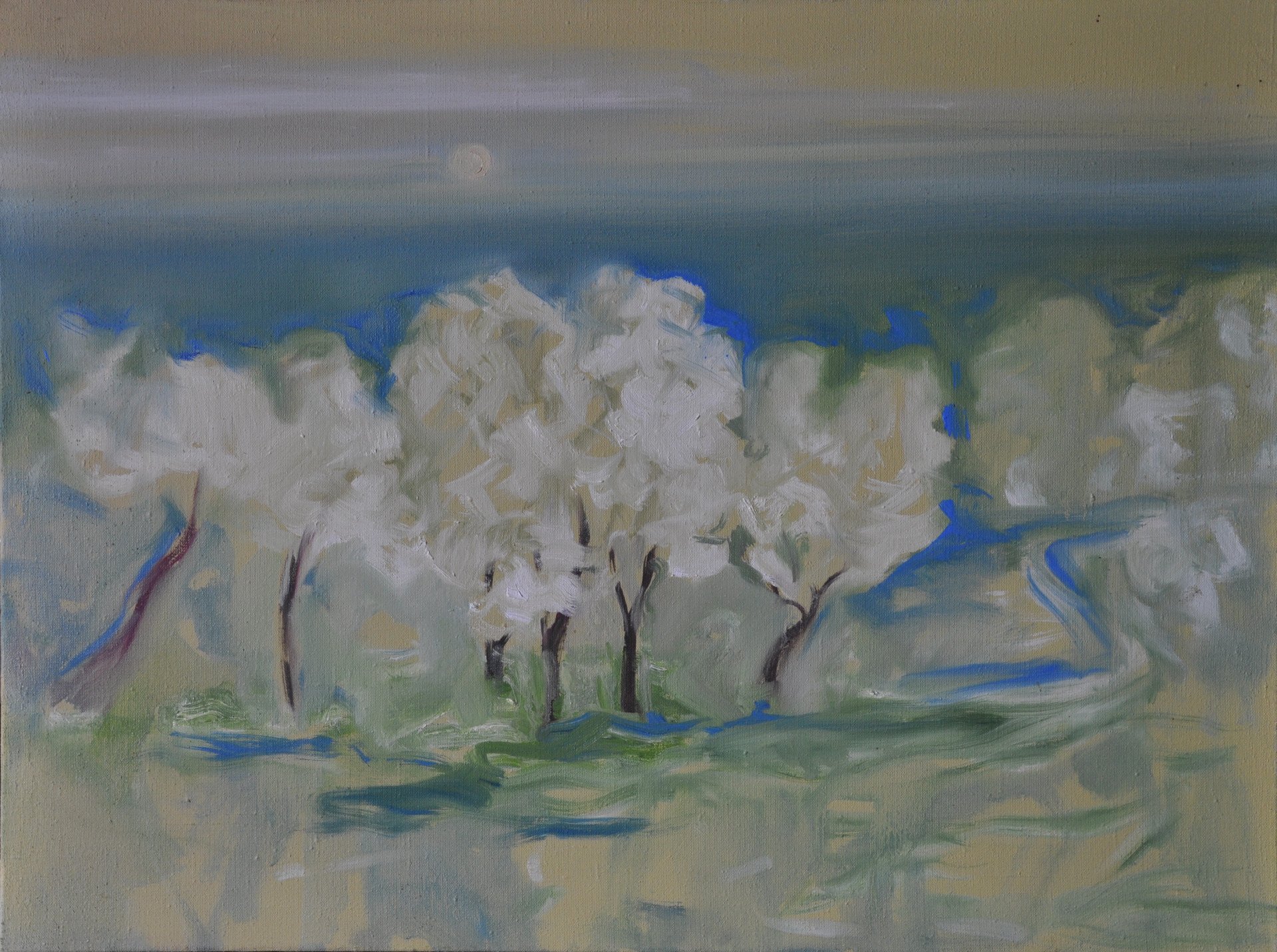 Evening. Spring Painting by Lyubomyr Khudyak