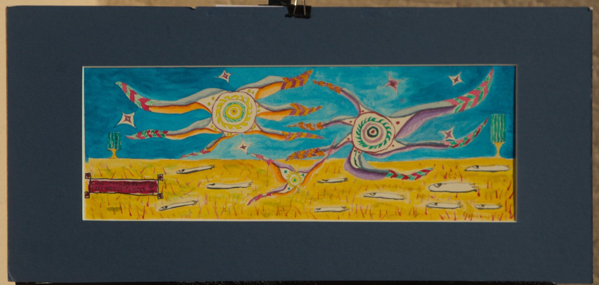 A Sea Beastie Family Painting by Christopher Rehm