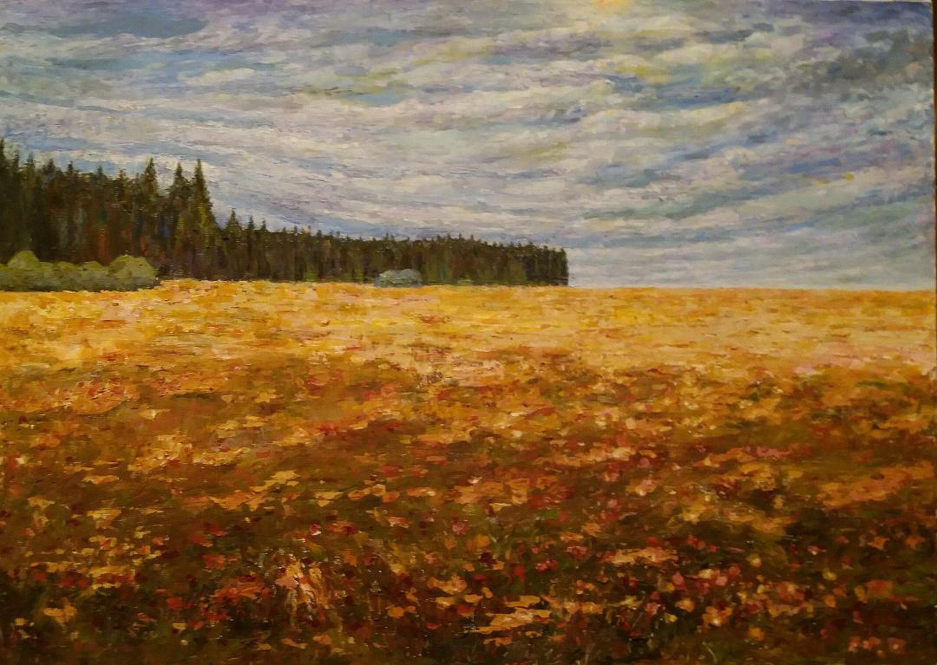 Alpine field Painting by slobodan paunovic