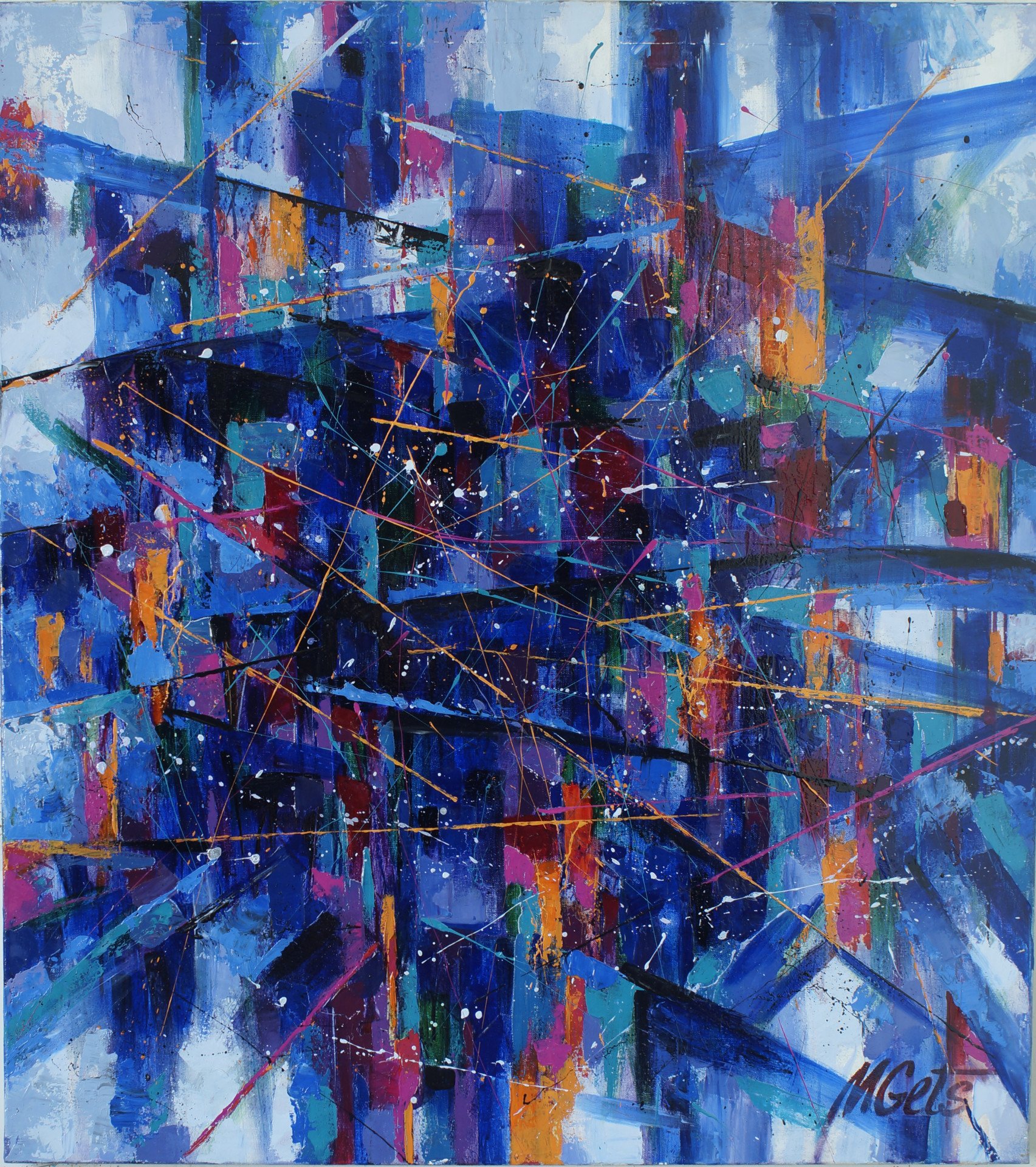 Sapphire Painting by Mihail Gec - Jose Art Gallery