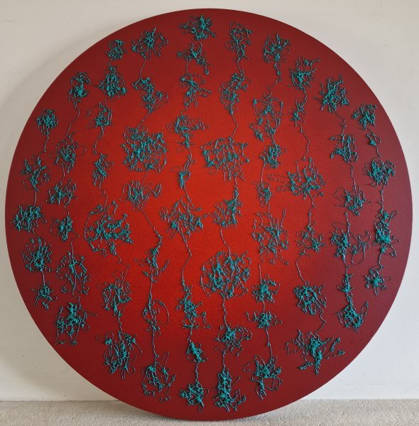 Obraz «Emerald Pulse», Anastasiia Doro - Jose Art Gallery