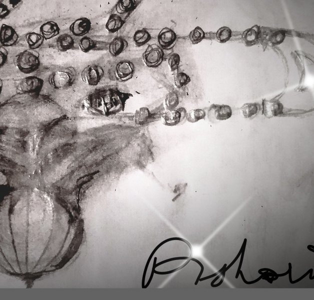 Silver. Antique Reflection. Painting by Pishont