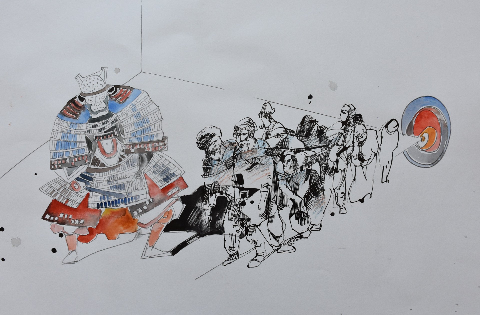 Eastern Tale Drawing - Roman Bonchuk - Jose Art Gallery