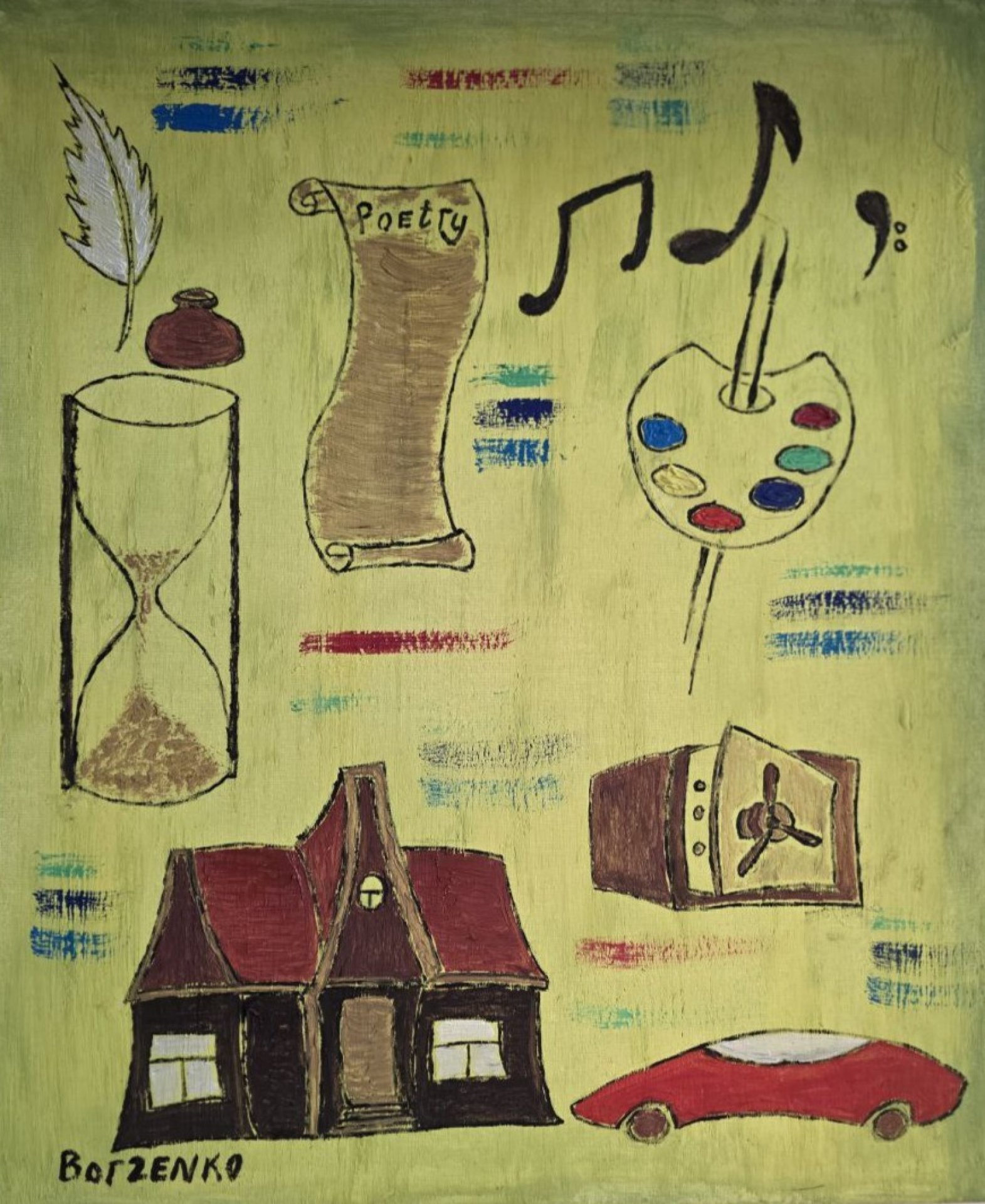 Life values Painting by Grigoriy Borzenko - Jose Art Gallery