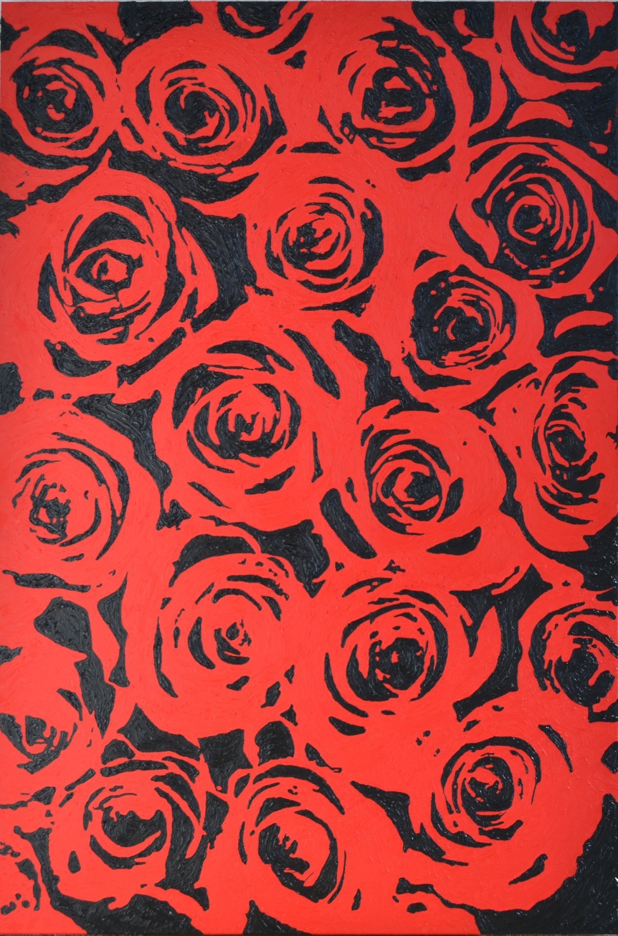 Wall of roses Painting by Goswin Houy - Jose Art Gallery