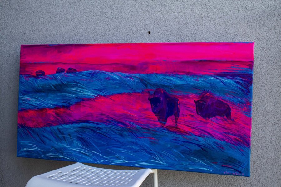 Obraz «Obraz Zubr, 2025.», Oksana Chumakova