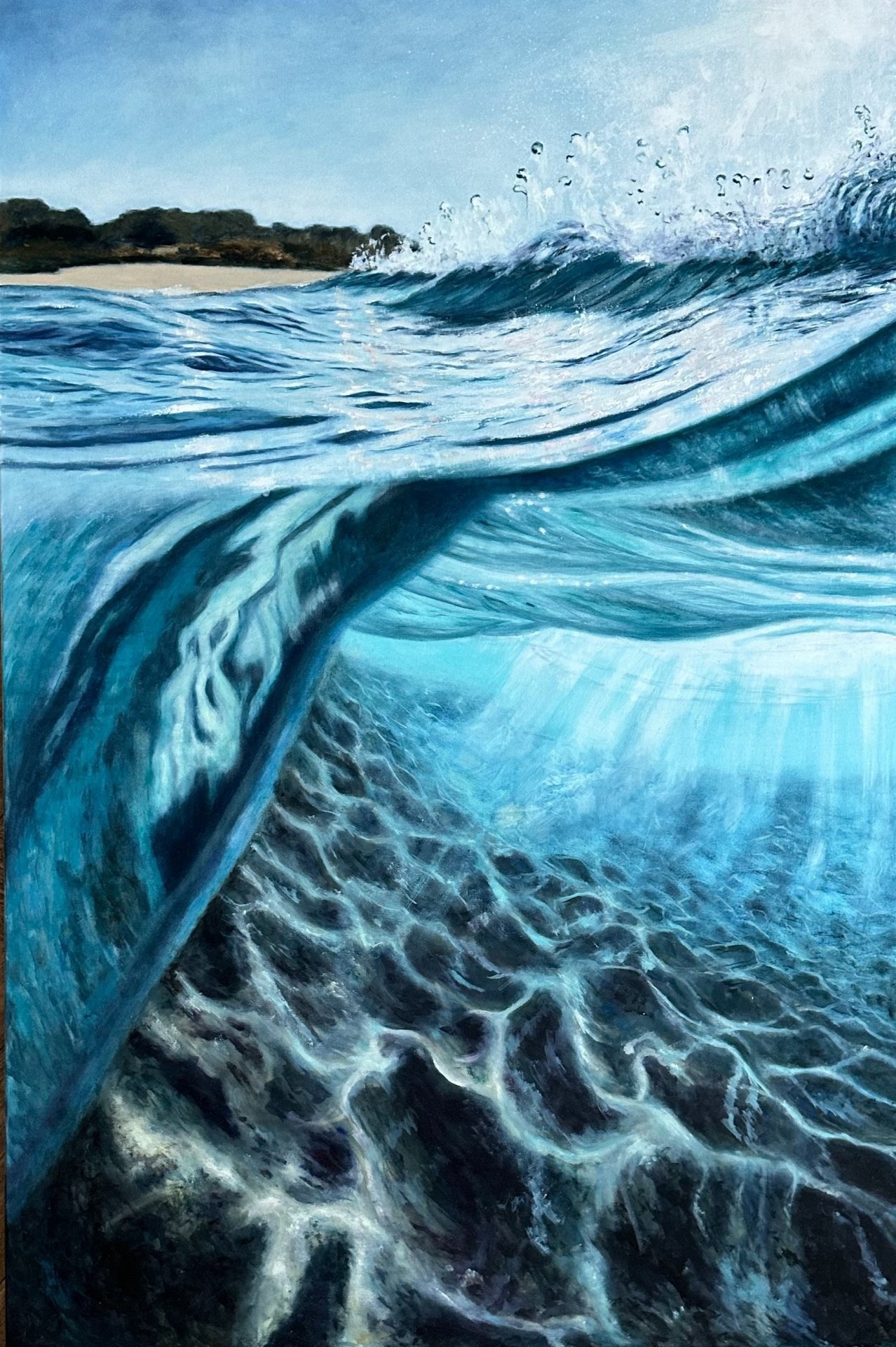 Dipinto «SUONI DELLE PROFONDITÀ», Elena Khokhryakova