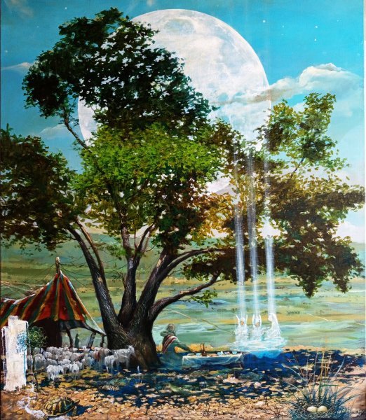 Abraham's Tree. Drawing - Serhiy Roy - Jose Art Gallery