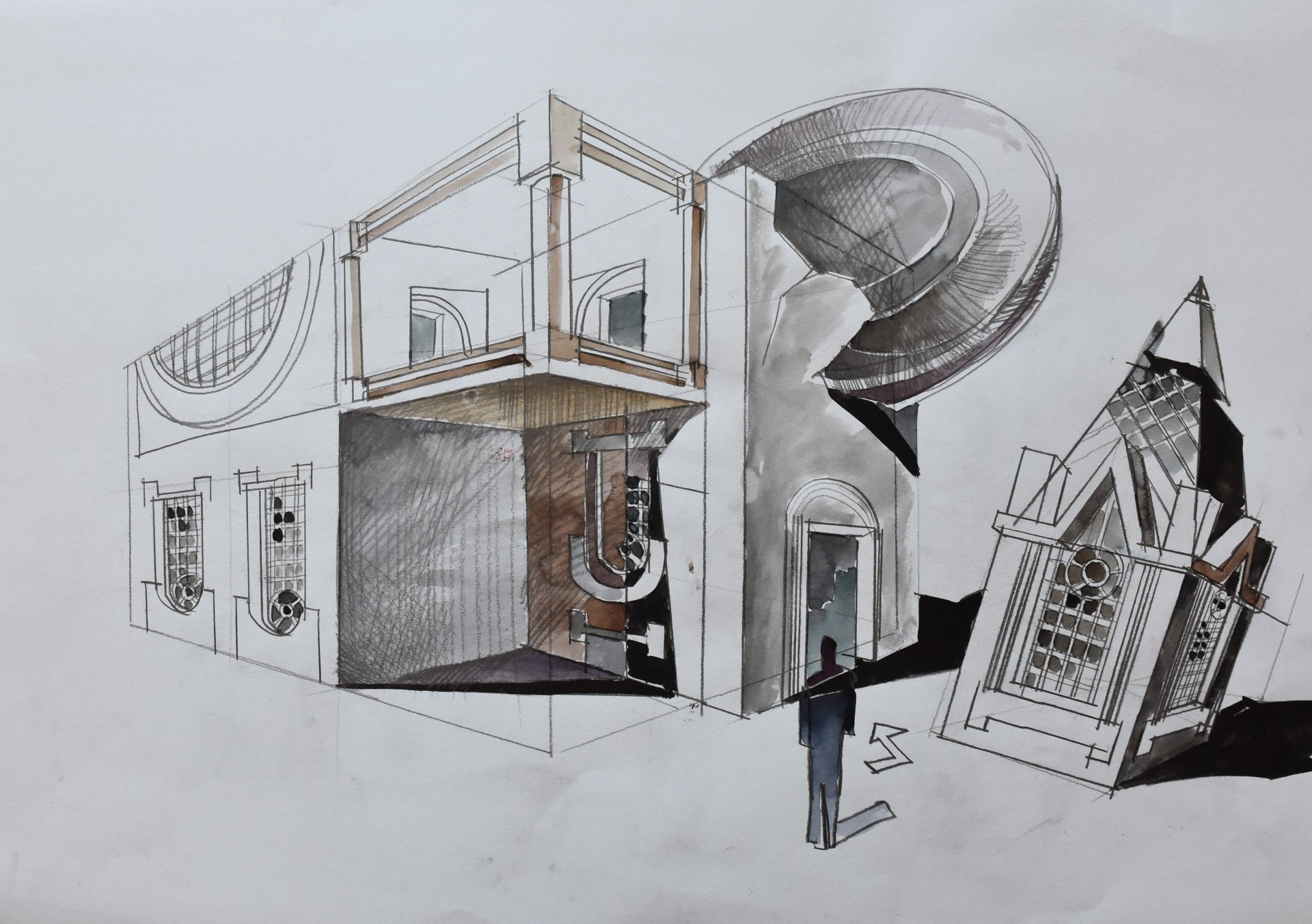 Series Foreign Invision 6 Drawing - Roman Bonchuk