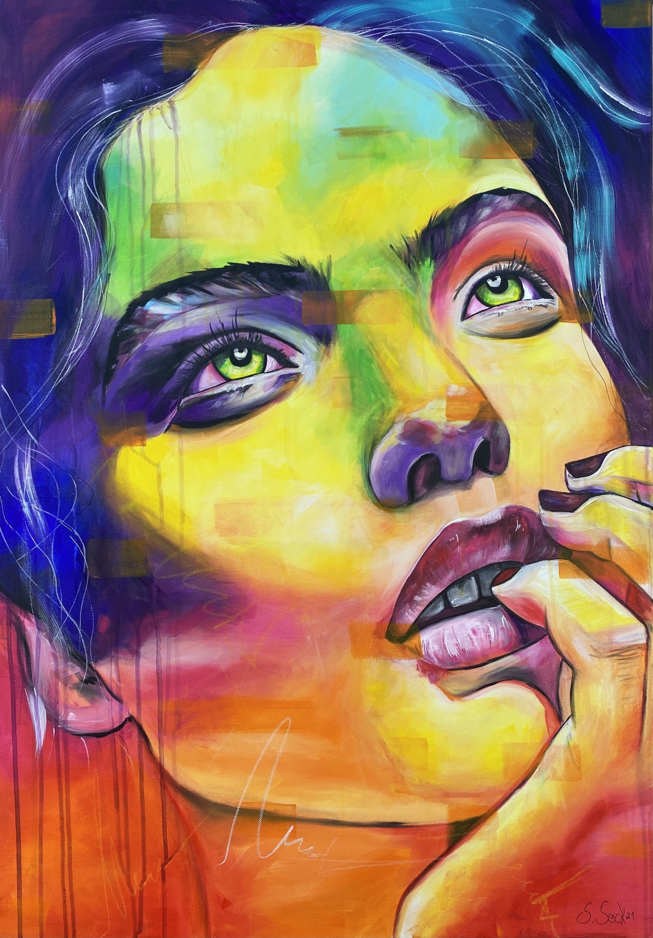 Angelina Painting by Sabrina Seck - Jose Art Gallery
