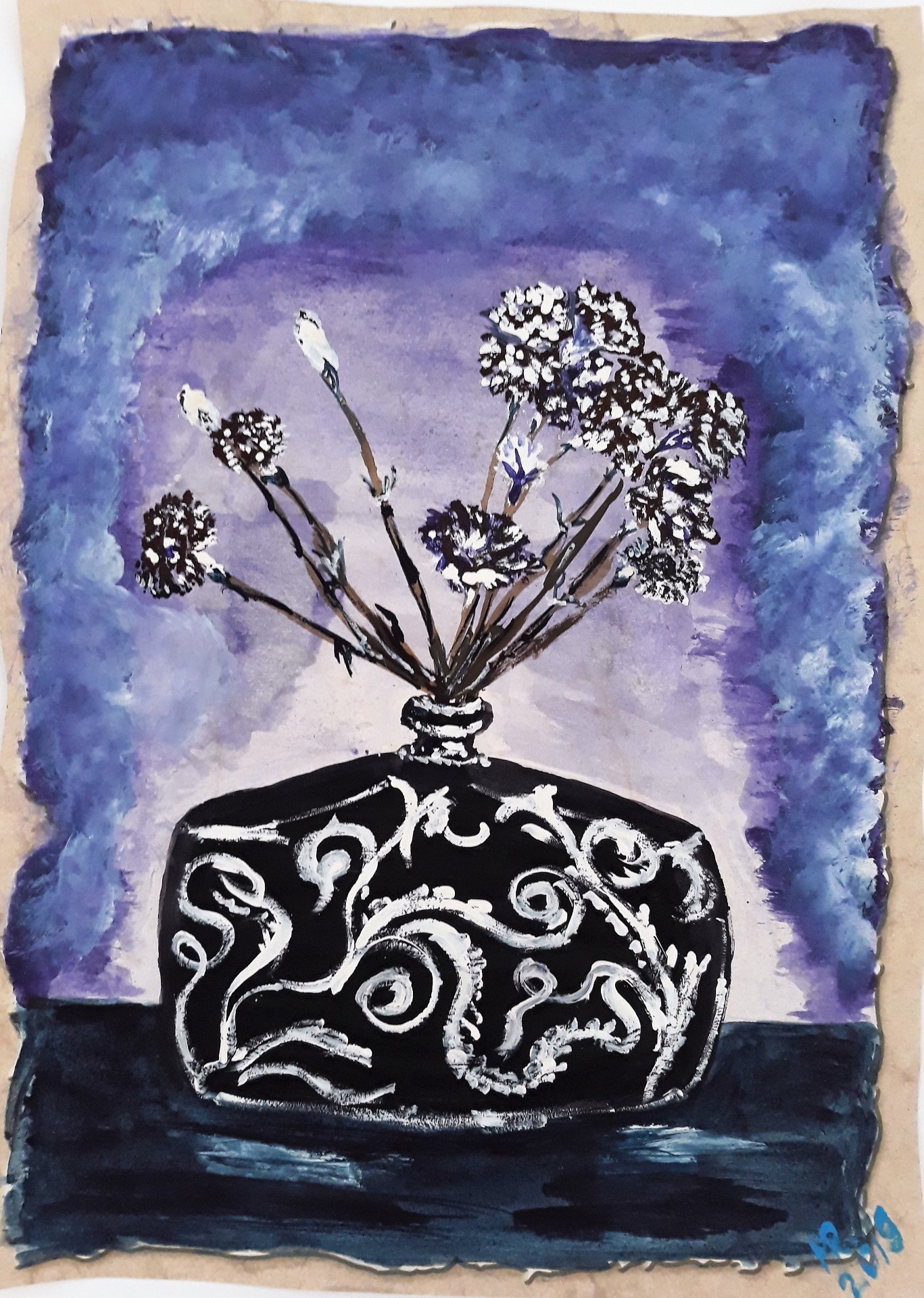 In a lilac haze. Painting by Marie Ruda - Jose Art Gallery