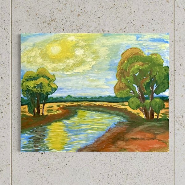 Sunny day Painting by SimonD. - Jose Art Gallery