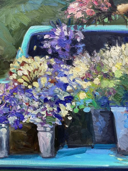 Floral Journey Painting by Gulshaba Abbasova