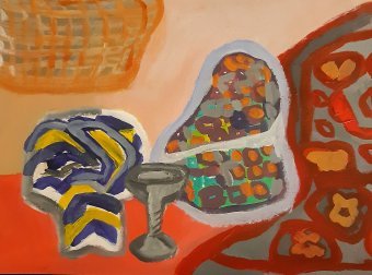 Abstract Still Life in Acrylic 2025 Painting by Alexandra Irimia