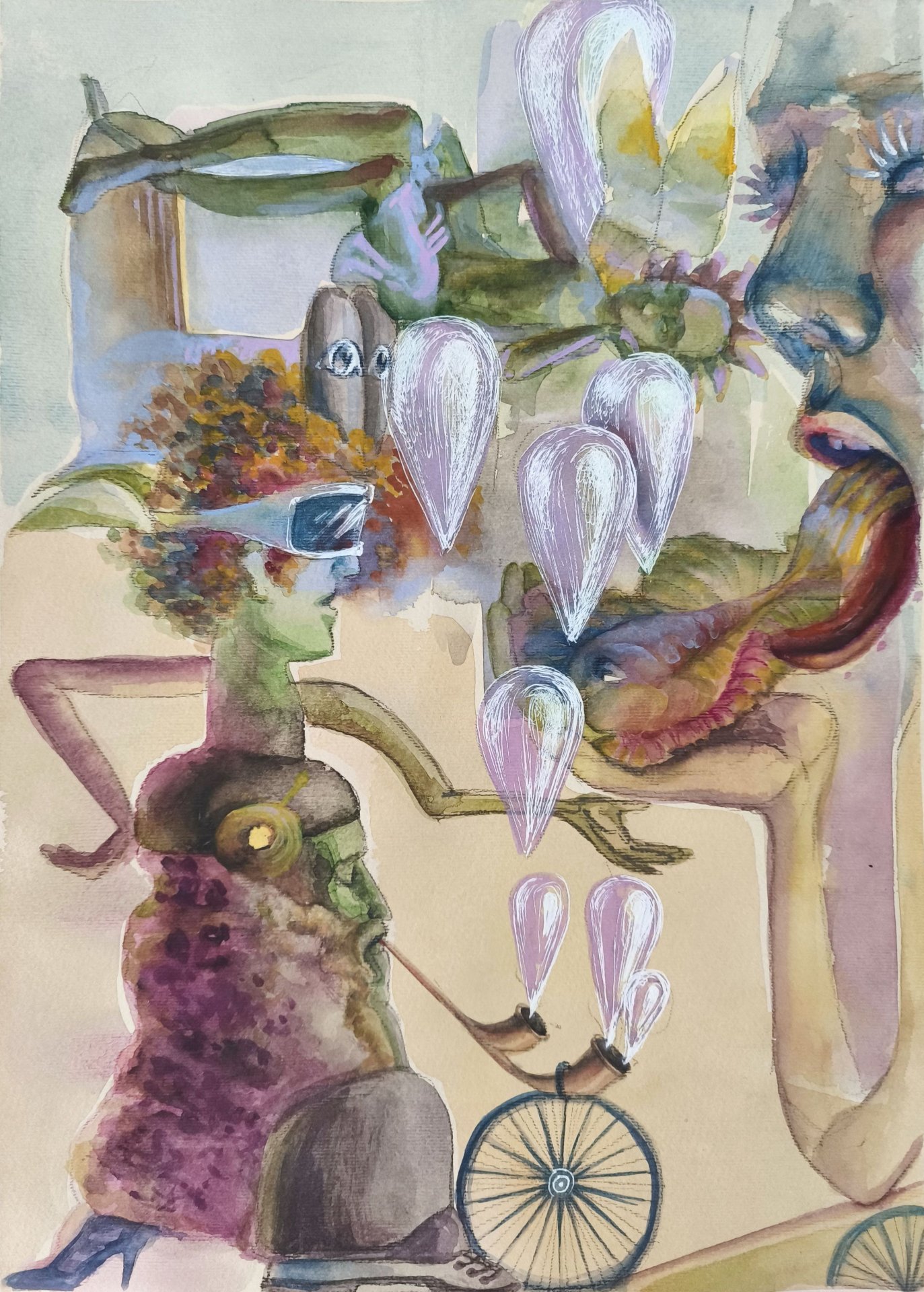 Bureaucracy Zen Drawing - Yana Dmitrieva - Jose Art Gallery