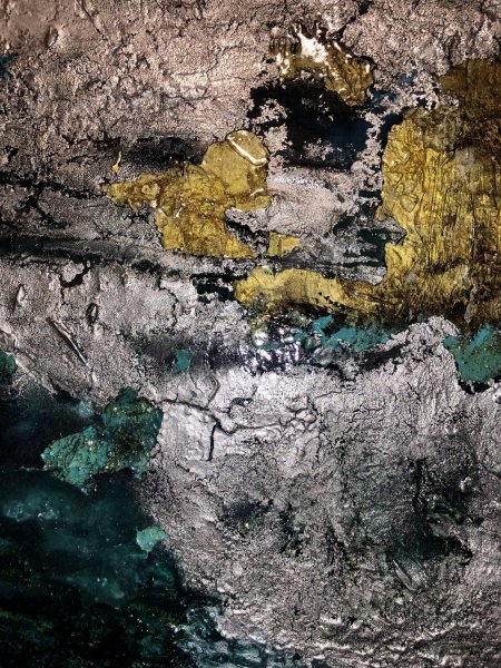 Flow of Silver Dreams and Colors Painting by Machnolga