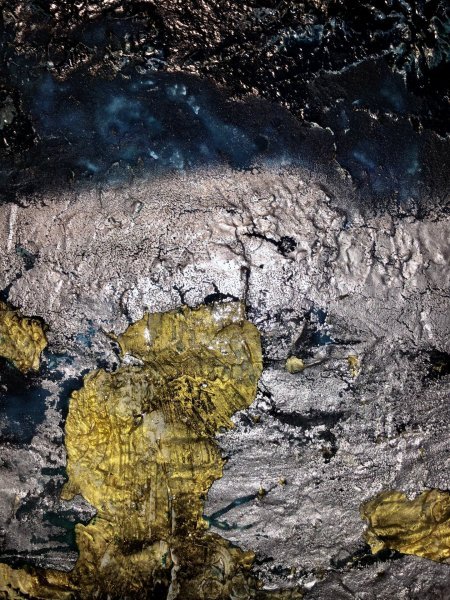 Flow of Silver Dreams and Colors Painting by Machnolga