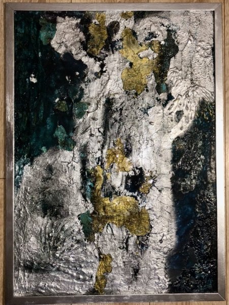 Flow of Silver Dreams and Colors Painting by Machnolga