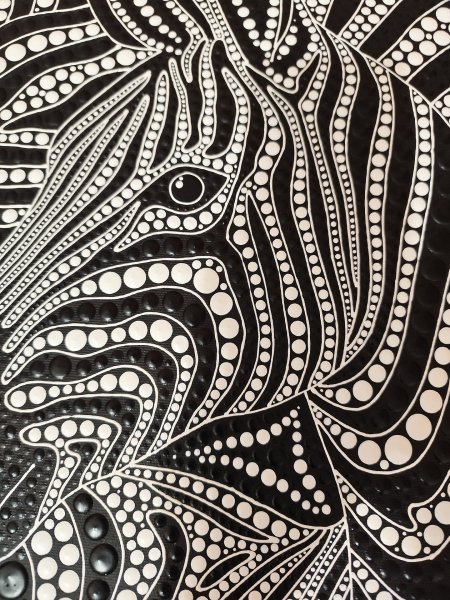 Zebra Labyrinth Painting by Oxana Lazari - Jose Art Gallery