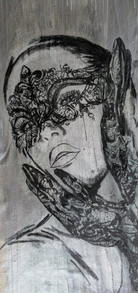 Calypso: The Hidden Woman Revealed Drawing - Oksana Almiz