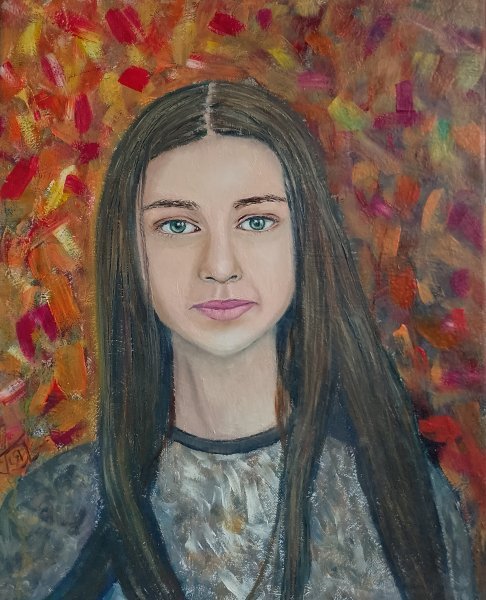 Portrait of A.D. Painting by Yuliya Vasina