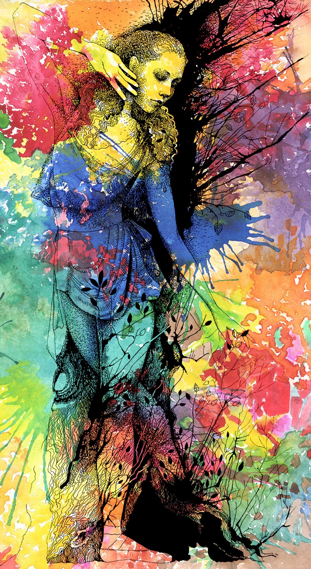 Colorful awakening Painting by Lana Korolievskaia
