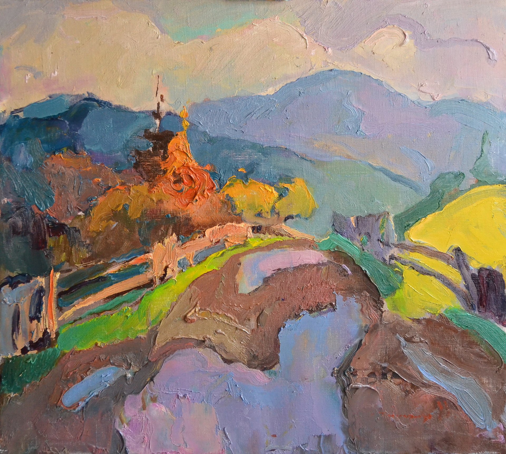 Puddle Painting by Alexander Shandor - Jose Art Gallery