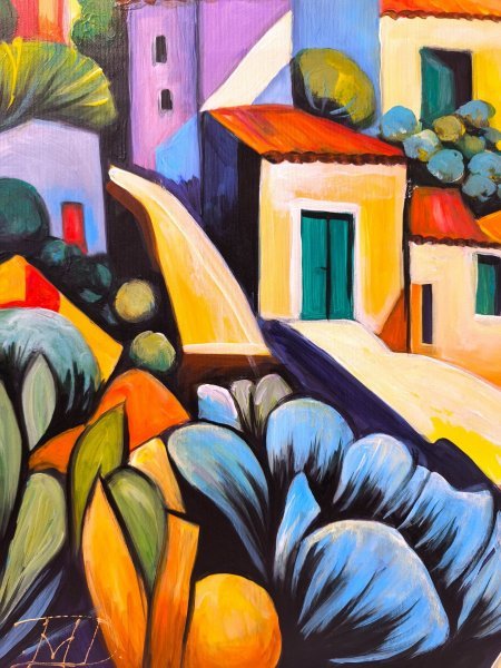 Obraz «Lazurowe Wybrzeże-Saint Tropez», Denis Mihai