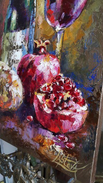 Astringency Of Red Wine Painting by Viktoria Lapteva