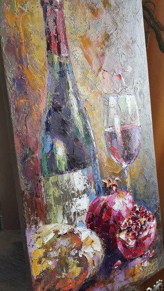 Astringency Of Red Wine Painting by Viktoria Lapteva