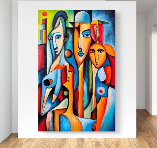 Faces Drawing - Denis Mihai - Jose Art Gallery
