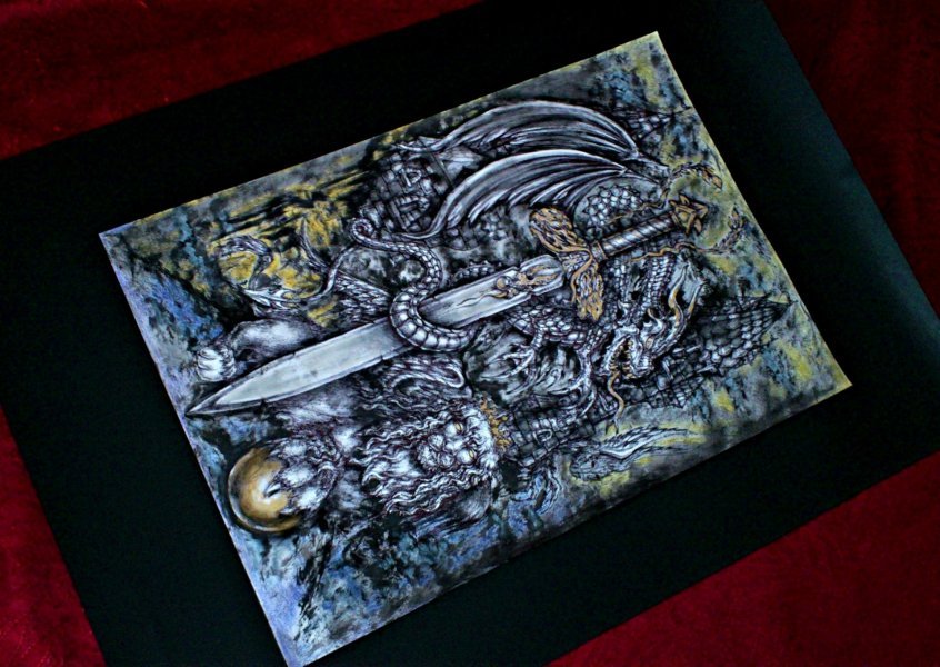ROYAL LEGACY XIV - CULT SP Drawing - ANGEL PIANGELO