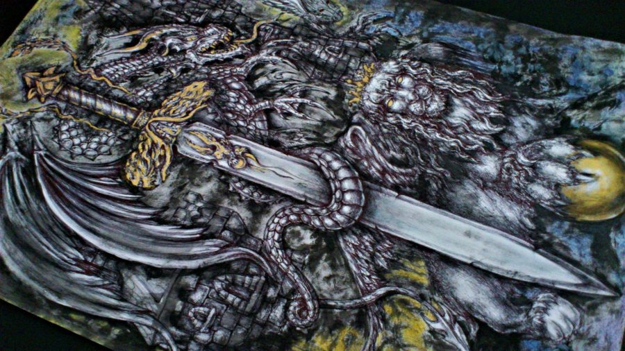 ROYAL LEGACY XIV - CULT SP Drawing - ANGEL PIANGELO
