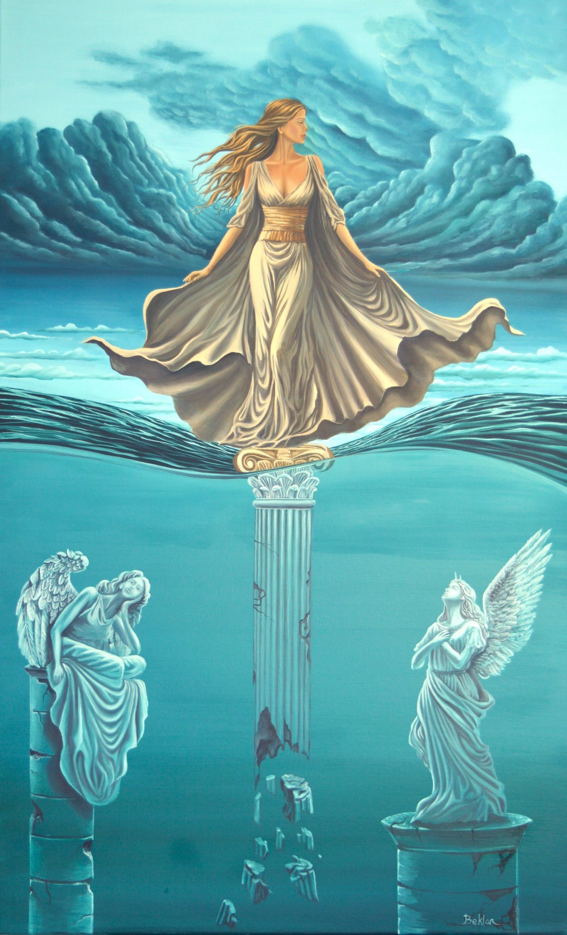 LA HIJA DEL MAR Pintura de Beklan Kizilcay