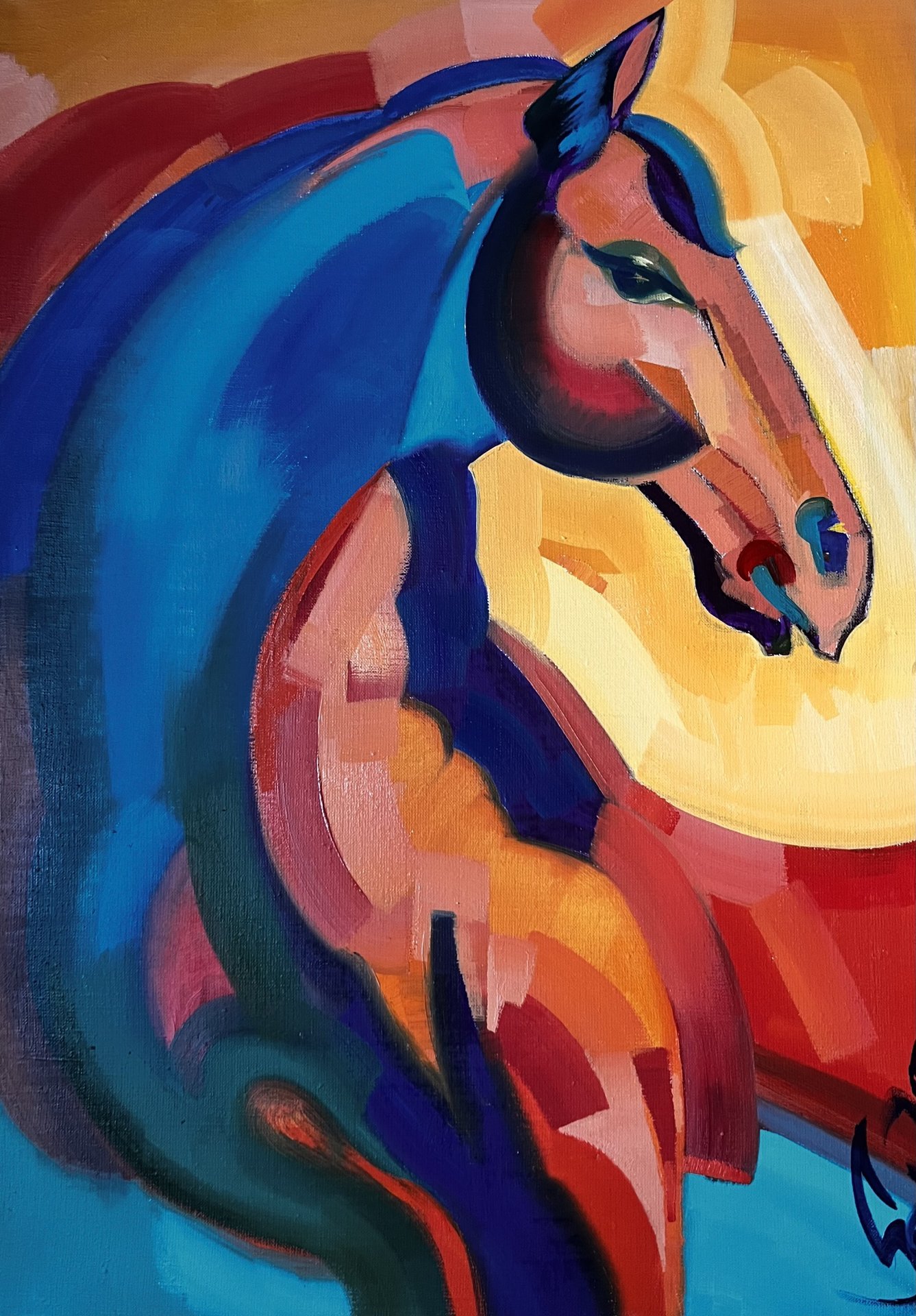 Electric Pulse of Living Legend Painting by Ksenia Senkevich