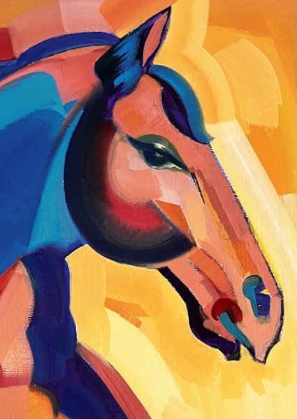 Electric Pulse of Living Legend Painting by Ksenia Senkevich