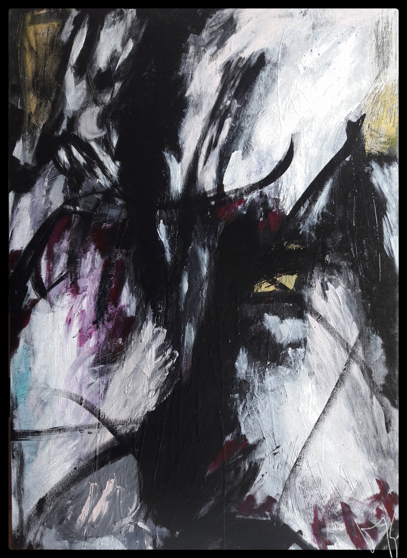 THE PRESENT Painting by Mafy Signo - Jose Art Gallery