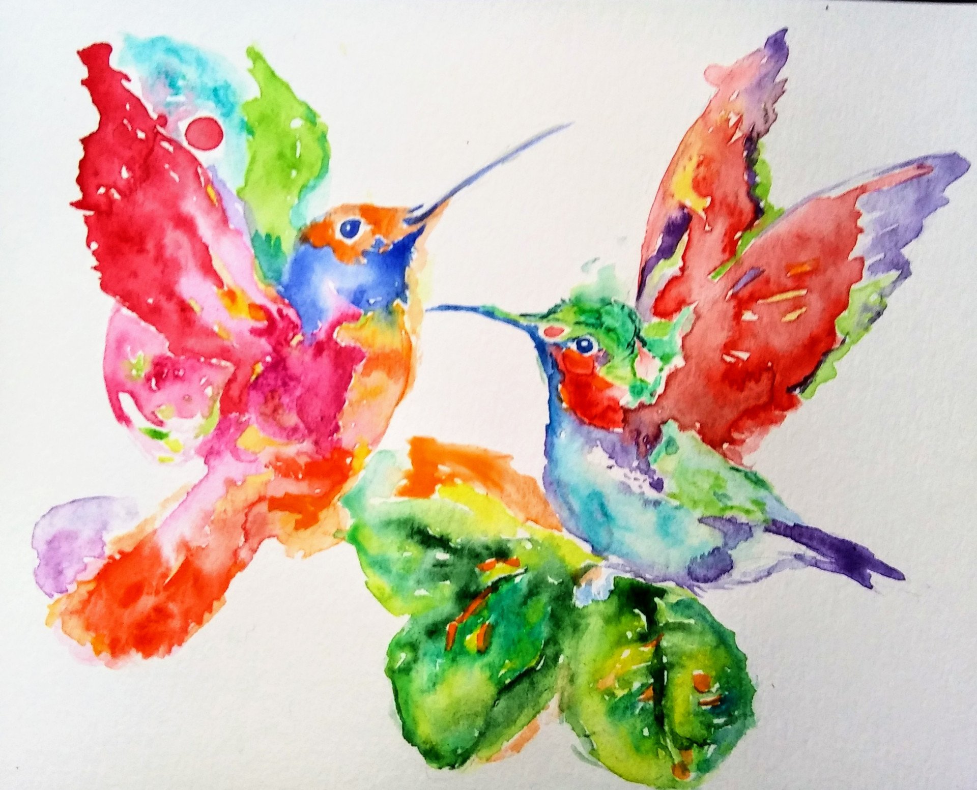 Colorful birds Painting by Daniela Vasileva - Jose Art Gallery