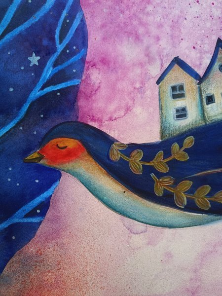 The Long Way Home Drawing - Evgenia Smirnova
