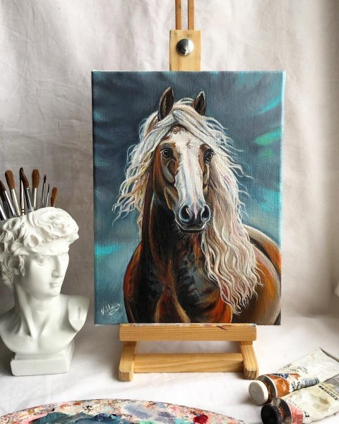 Saoboda: Symbol of Freedom and Strength Painting by Viktoryia Lautsevich