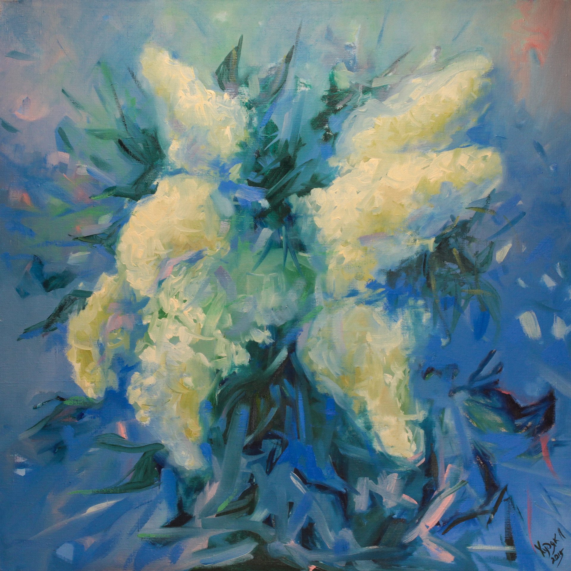 Lavish Evening Painting by Lyubomyr Khudyak